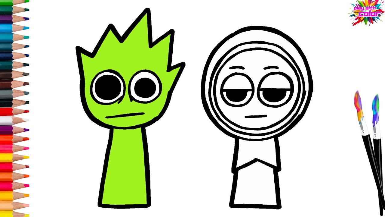 How to draw Owakcr and Jevin From Sprunki | Cute and Easy - YouTube