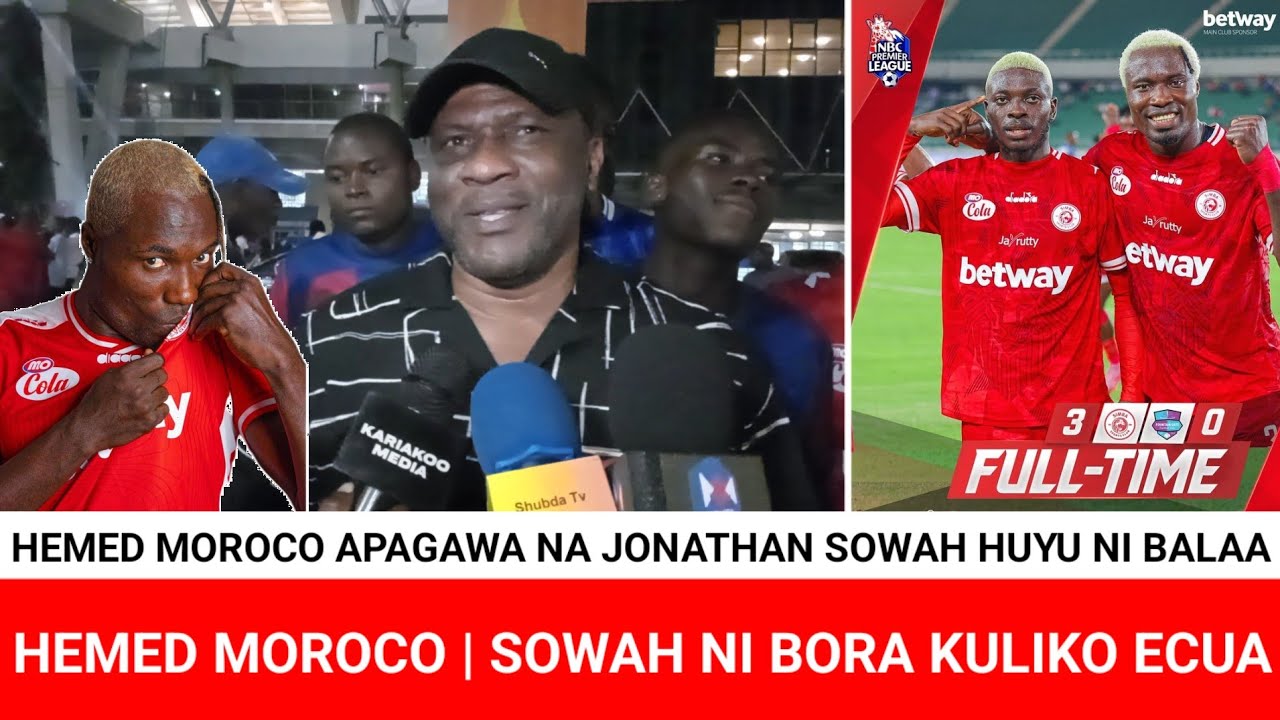 KOCHA HEMED MOROCO AMVULIA KOFIA SOWAH NI MPAMBANAJI | MORICE ABRAHAM ...