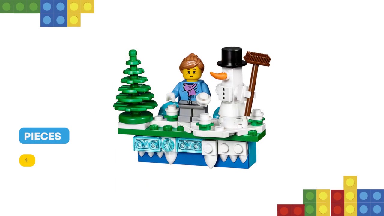 LEGO Holiday Magnet 2017 853663: Review - YouTube