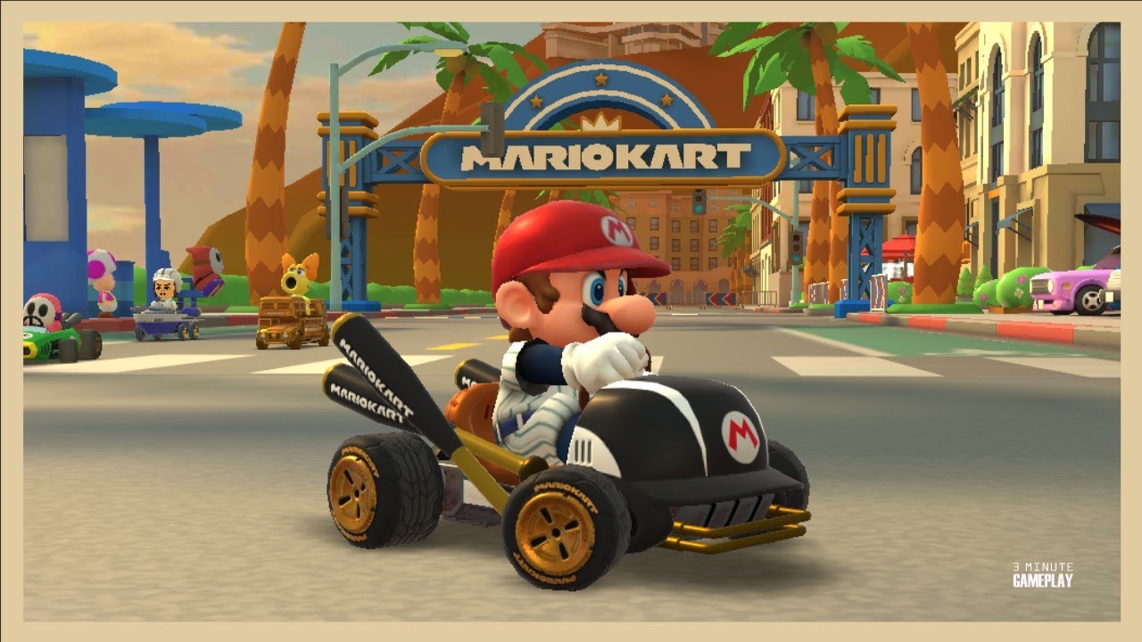 Mario Kart Tour | Los Angeles Laps 3 in 3 Minute Gameplay (Mario ...