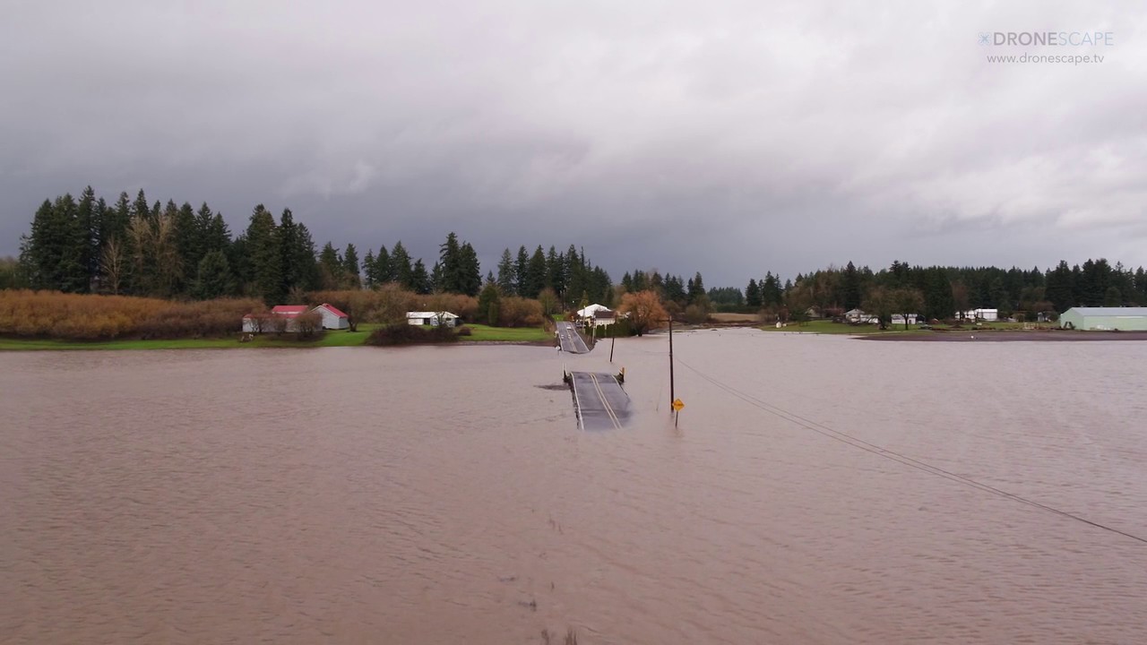 Labish Center Flooded After Heavy Rain Inundates Oregon - YouTube