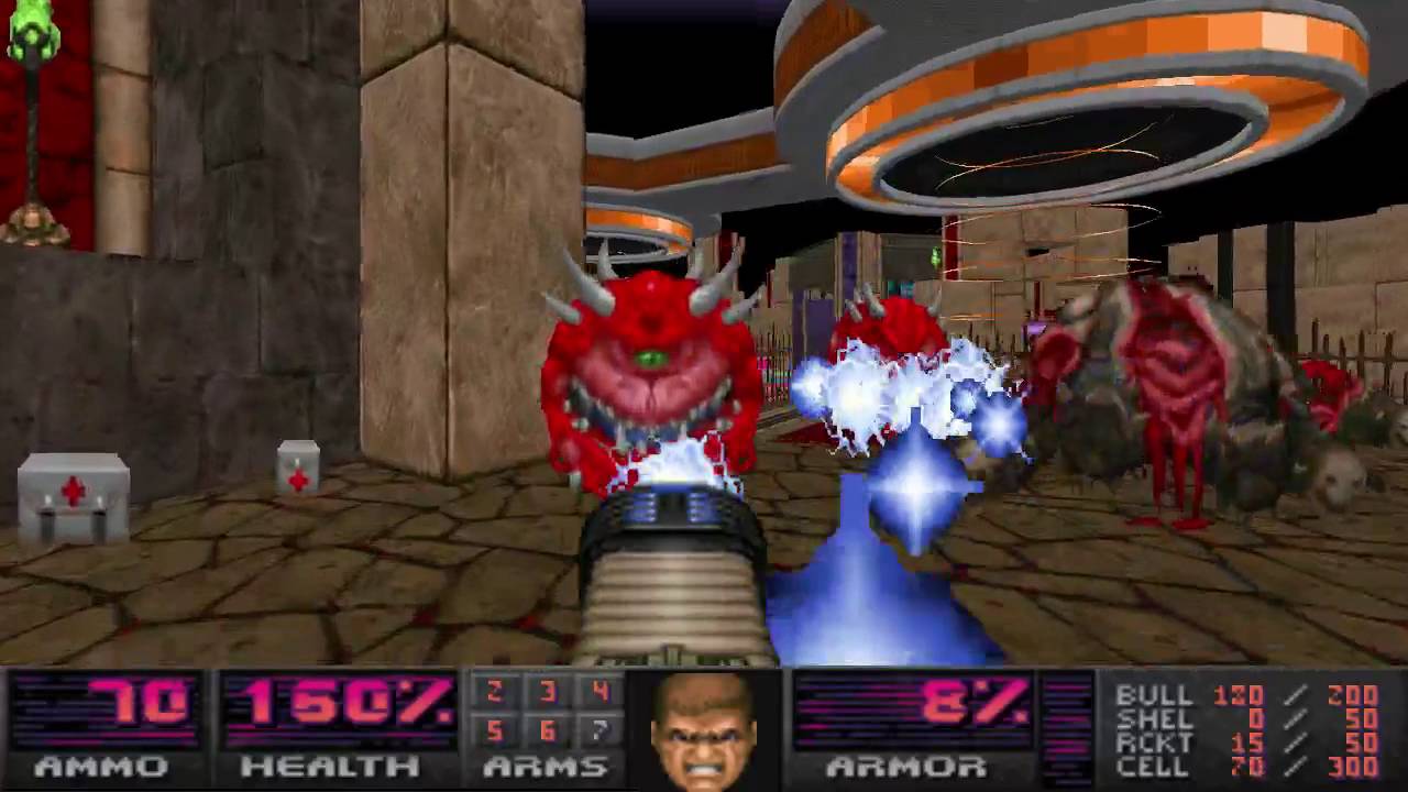 Doom: Ancient Aliens MAP27: "Kingdom of the Crystal Skulls" UV Max in 9 ...