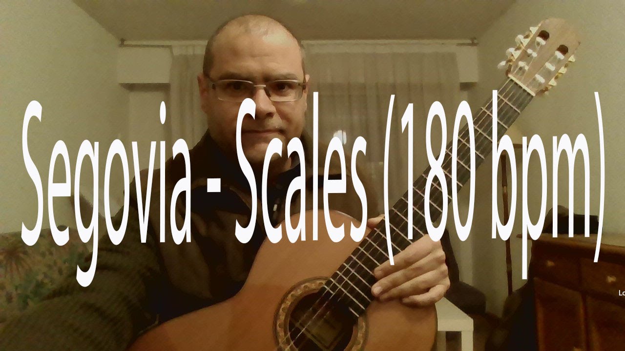 Andrés Segovia - Scales (180 bpm) - YouTube