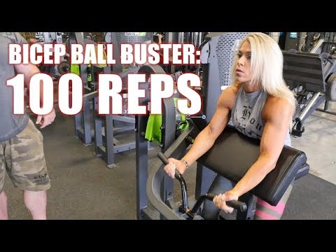 100 Rep Bicep Ball Buster Burnout - YouTube