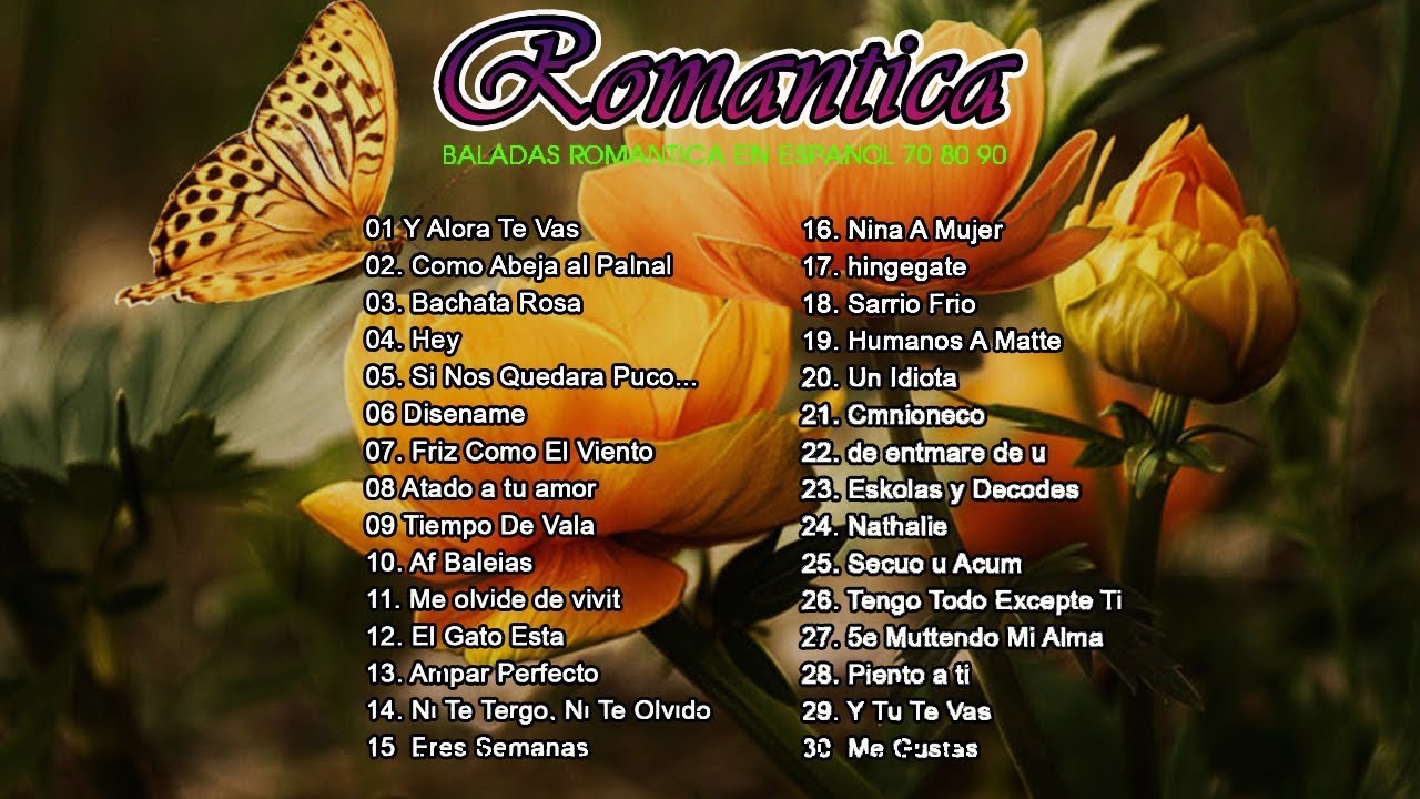 2 Hora De Baladas Románticas Para Enamorados En Español, Los Mejores ...