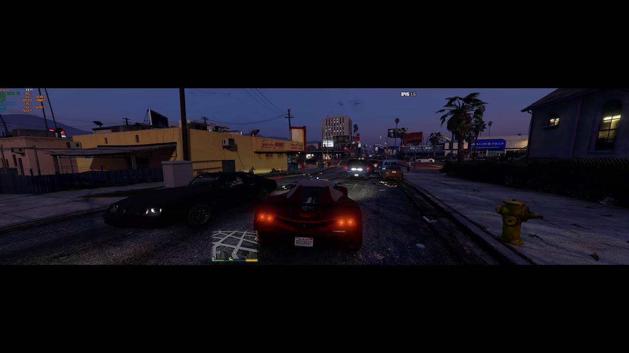 GTA V - Test Super Ultra Wide (32:9) CHG90D, RTX 2080Ti # ...
