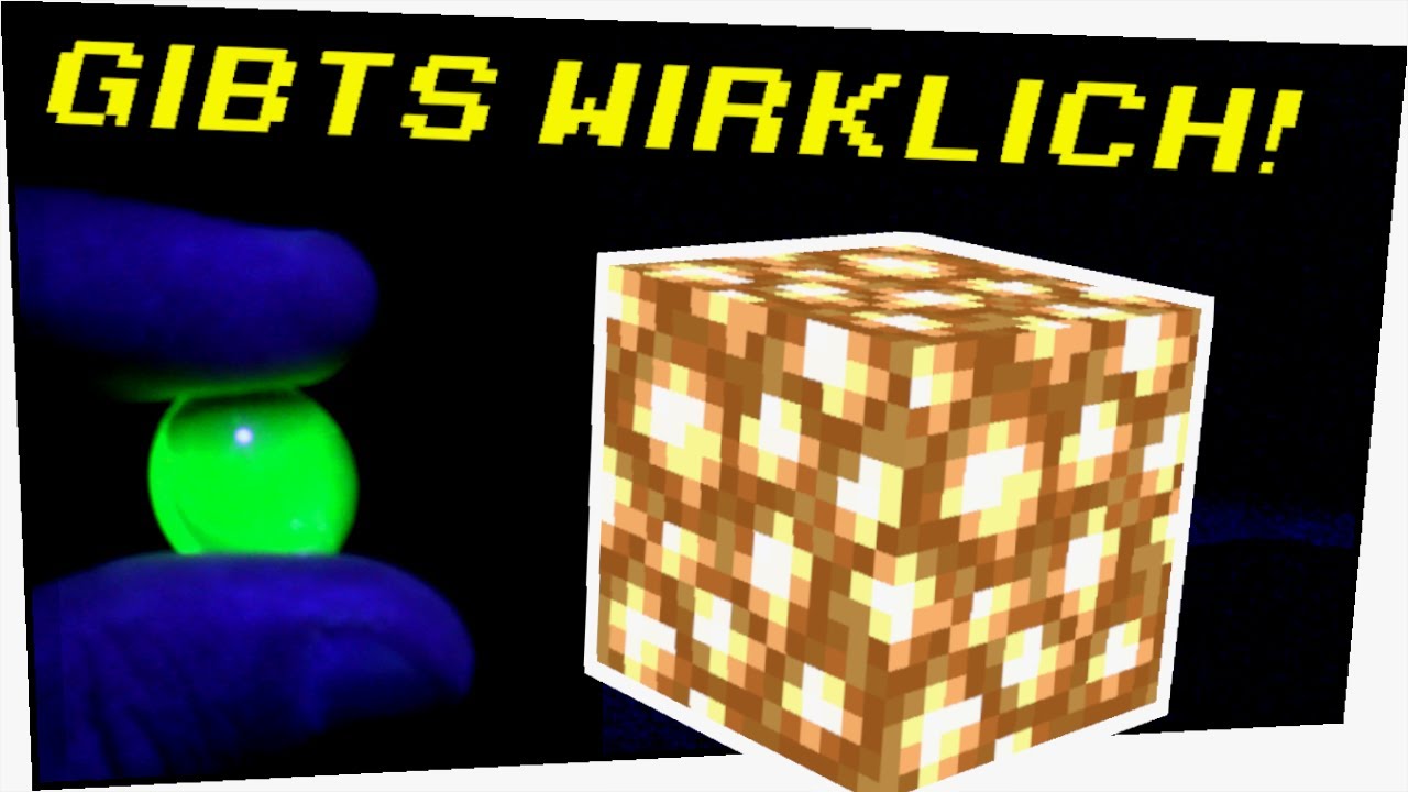 Glowstone Gibts Wirklich Minecraft In Real Life 09 Youtube