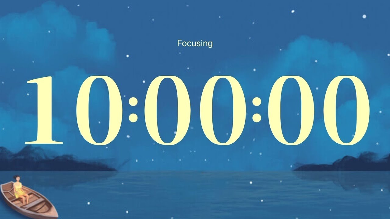 10 hour countdown timer with sleep song นับเวลาถอยหลัง 10 ชั่วโมง กับ ...