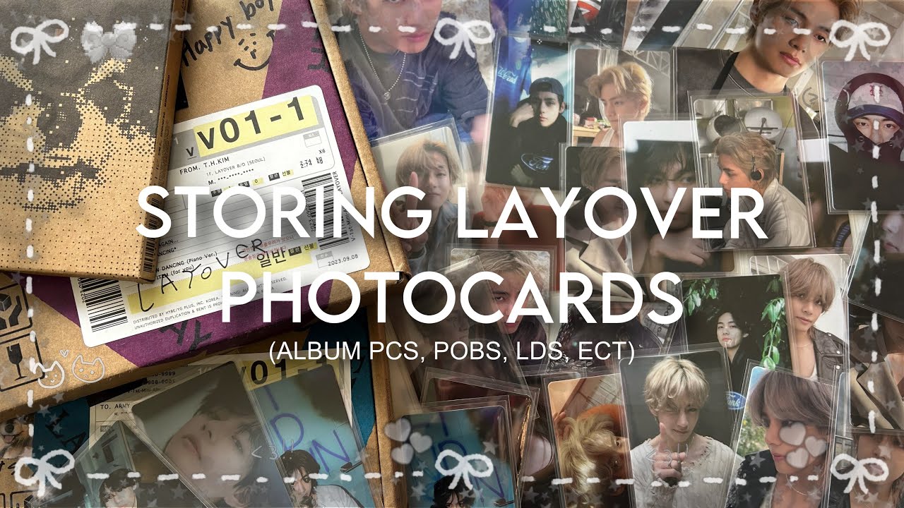 storing all my layover photocards!! - YouTube