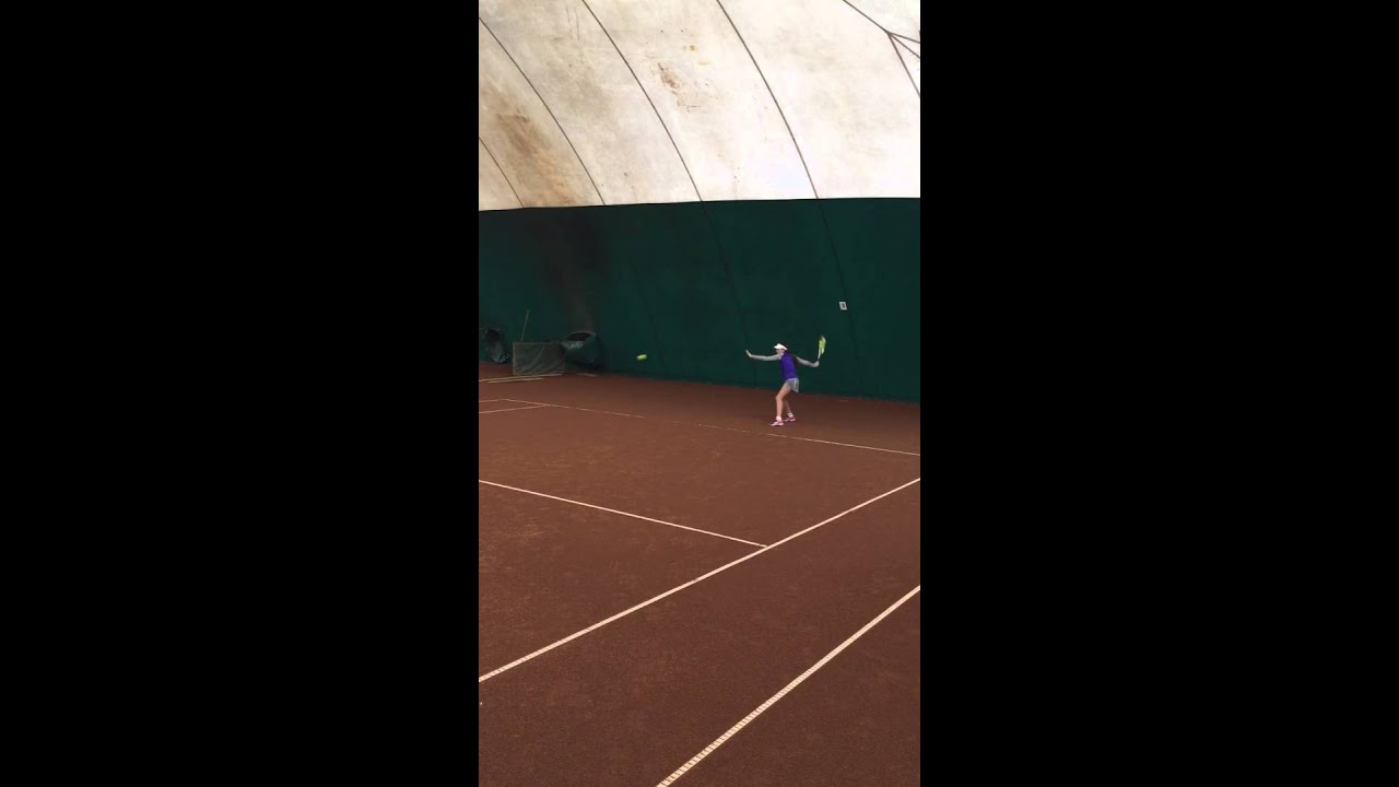 Shavit kimchi 14 years old tennis player - practice - YouTube