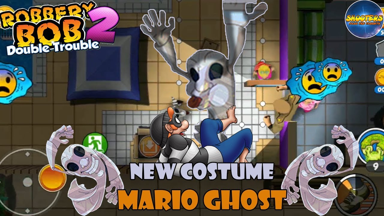 Robbery bob 2 – New Costume: MARIO GHOST – Playa Mafioso – Part 3 - YouTube