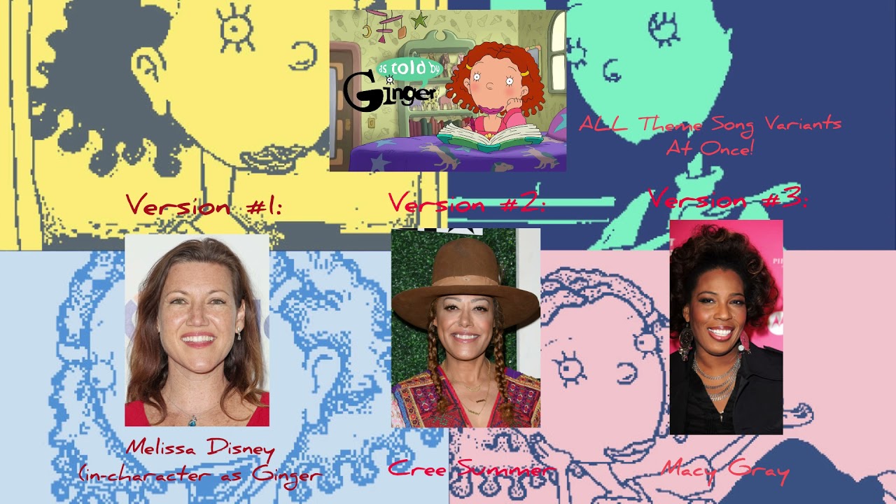As Told By Ginger (2000-04): All Three Theme Song Variants At Once ...
