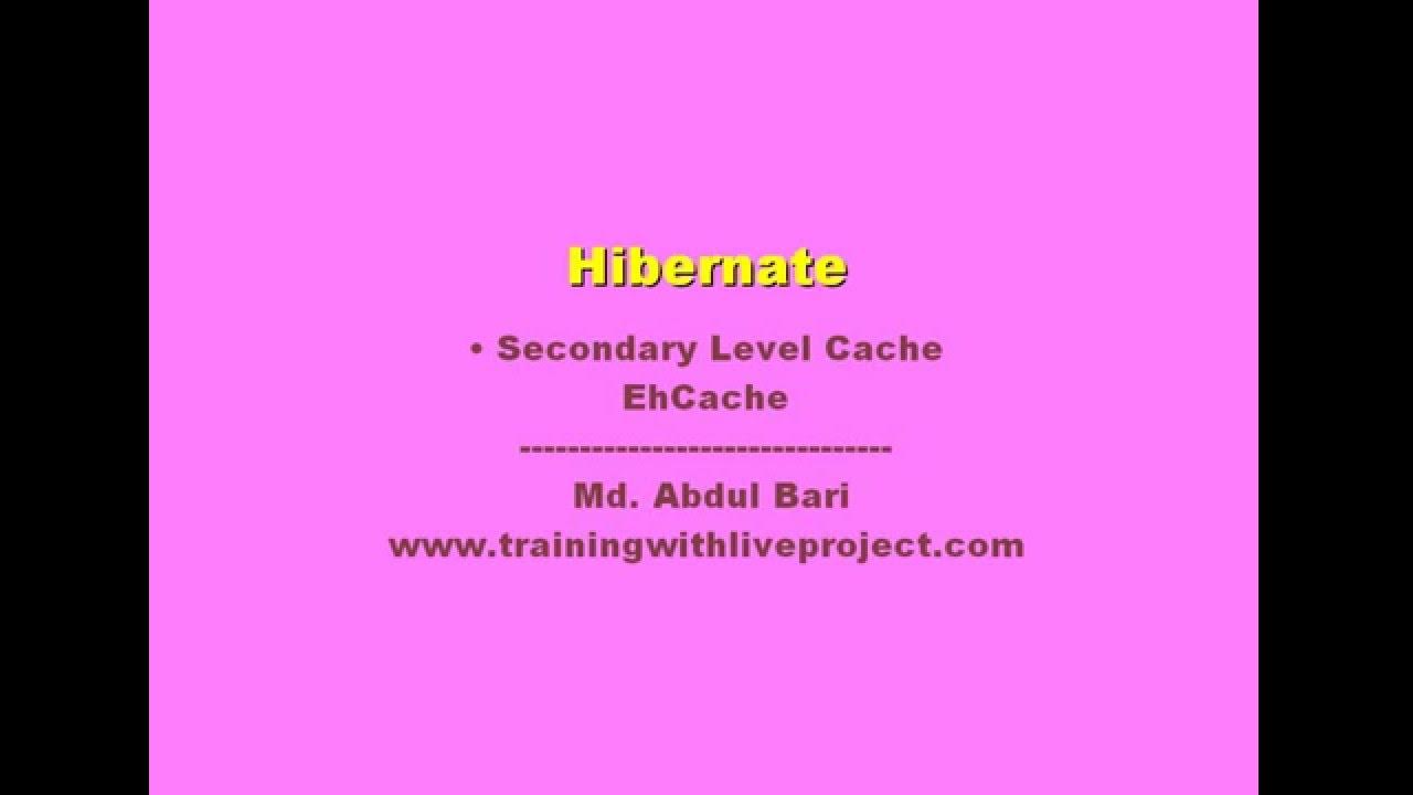 Hibernate Class Lecture(Secondary Level EhCache)- 17 - YouTube