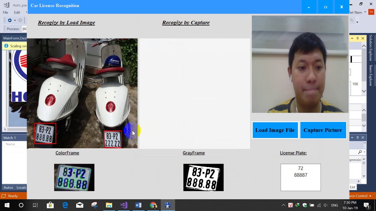 Final project Image processing Nhận diện biển số xe - YouTube