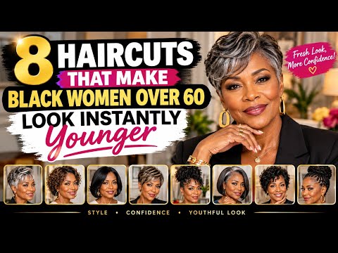 8 Haircuts That Make Black Women Over 60 Look Years Younger