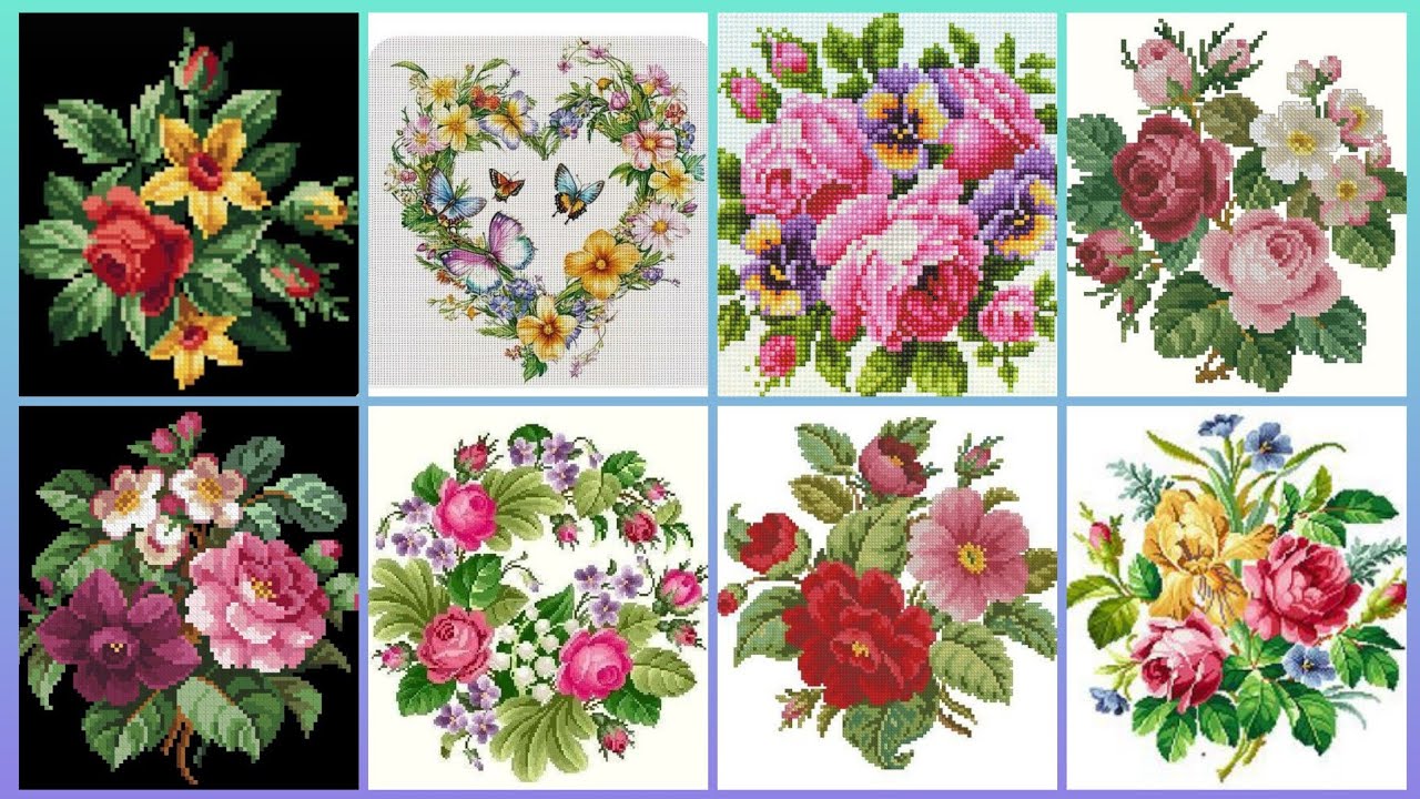 #1 Most Beautiful and Unique New Cross Stitch Patterns For Everything # ...
