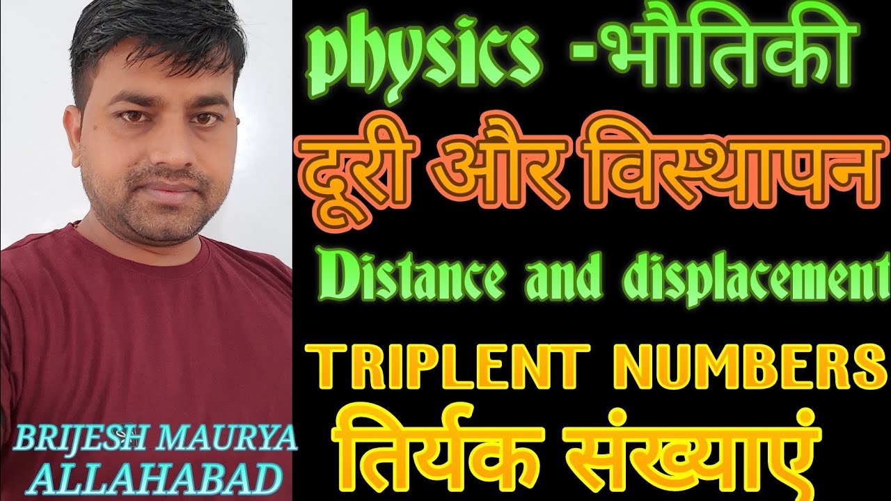 Distance and Displacement relation/ physics/Examples/Pythagoras ...