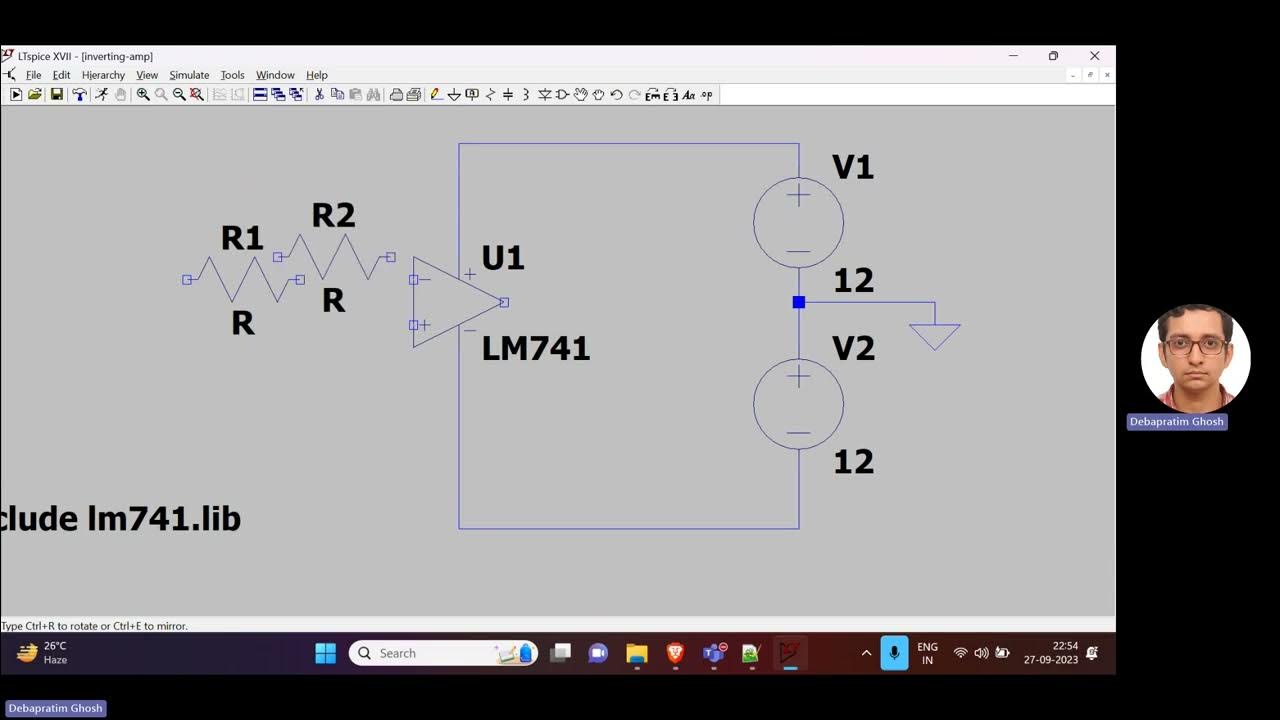Using Subcircuit Libraries with SPICE: A brief tutorial - YouTube