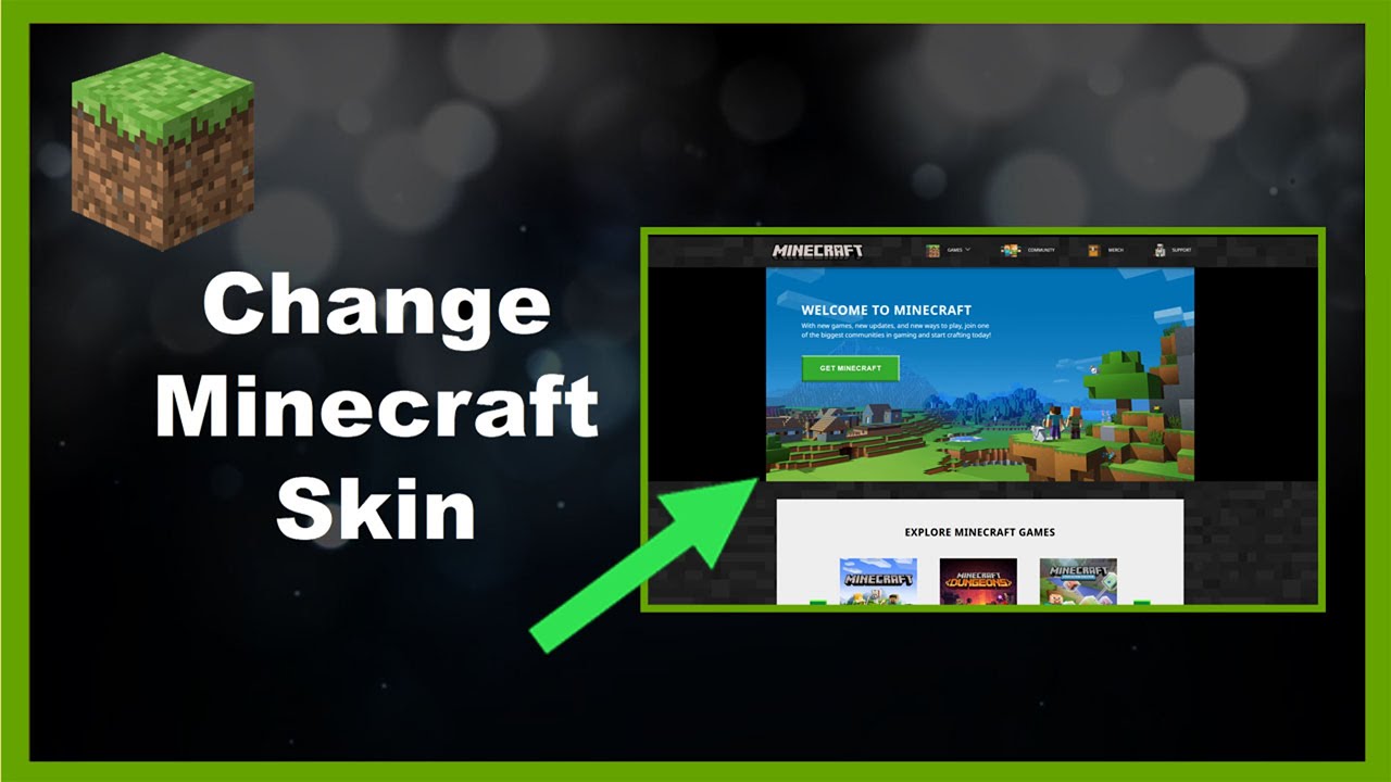 How To Change Minecraft Skin - YouTube