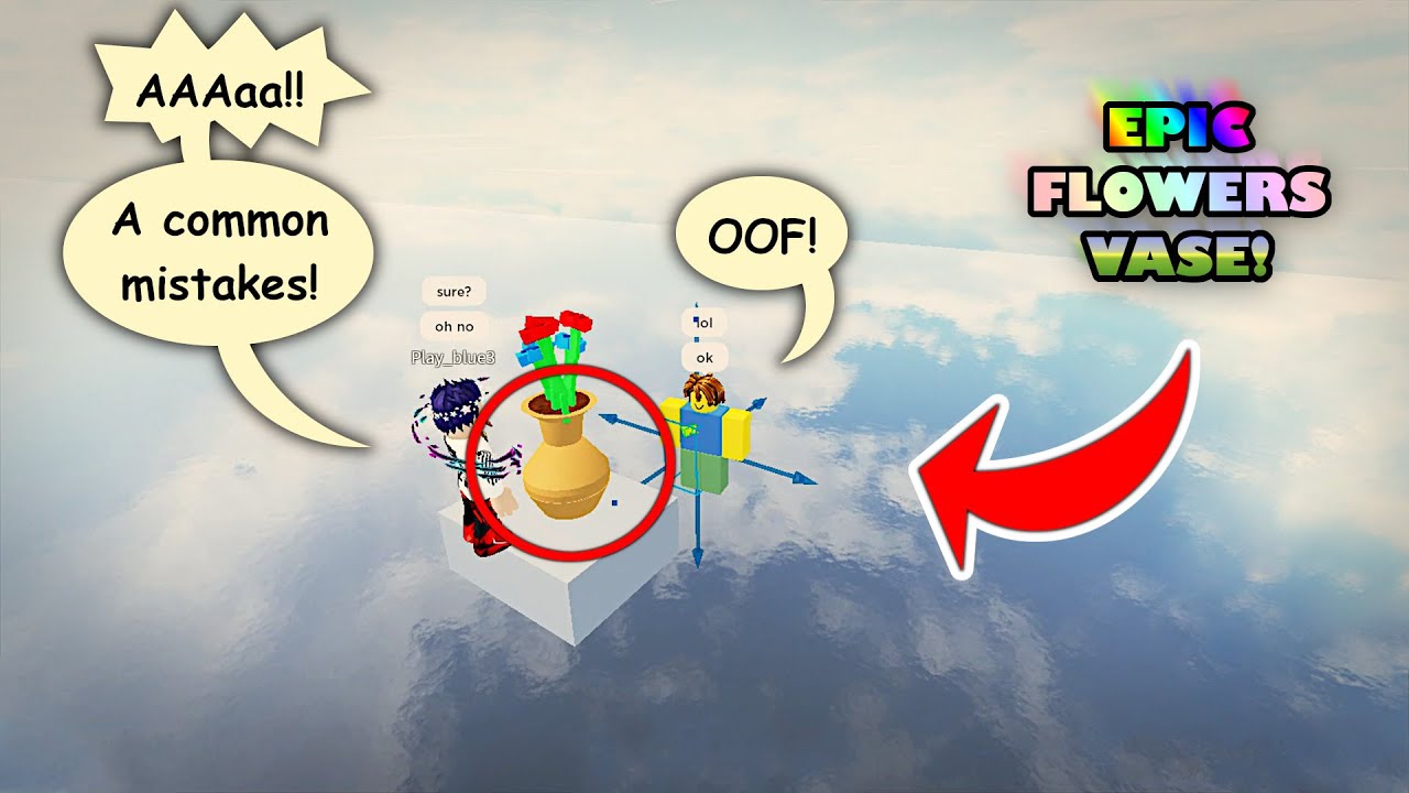 How to make an EPIC flower vase in Obby Creator! | SuperJ - YouTube