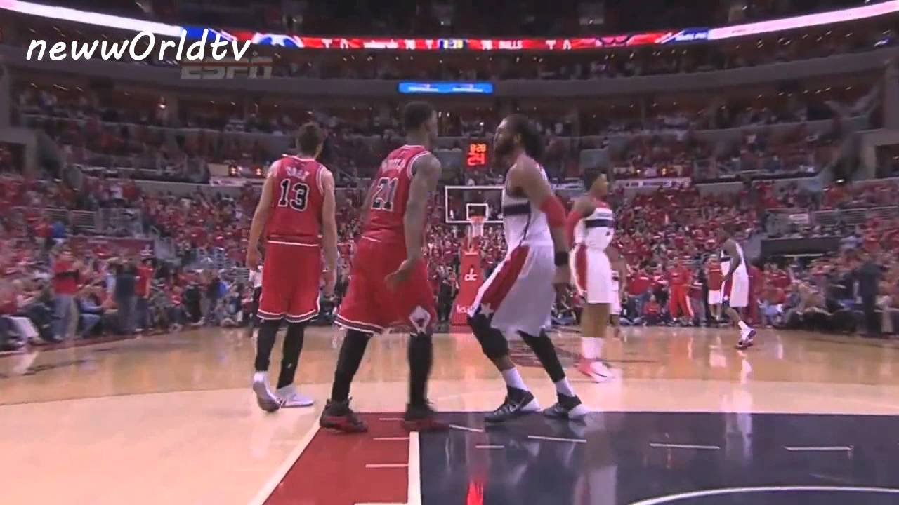 NENE / JIMMY BUTLER FIGHT (CHICAGO BULLS / WASHINGTON WIZARDS) # ...