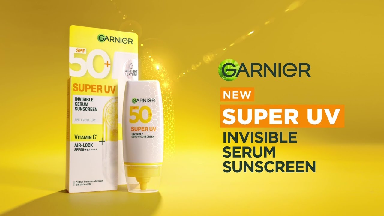 Garnier Super UV Invisible Serum Sunscreen 20 sec TVC Hinglish - YouTube