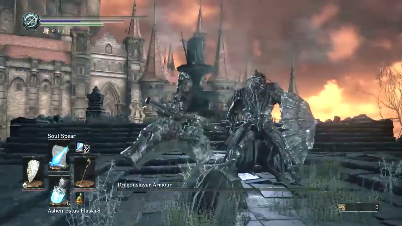 Dragonslayer Armour Fight Dark Souls 3 Youtube