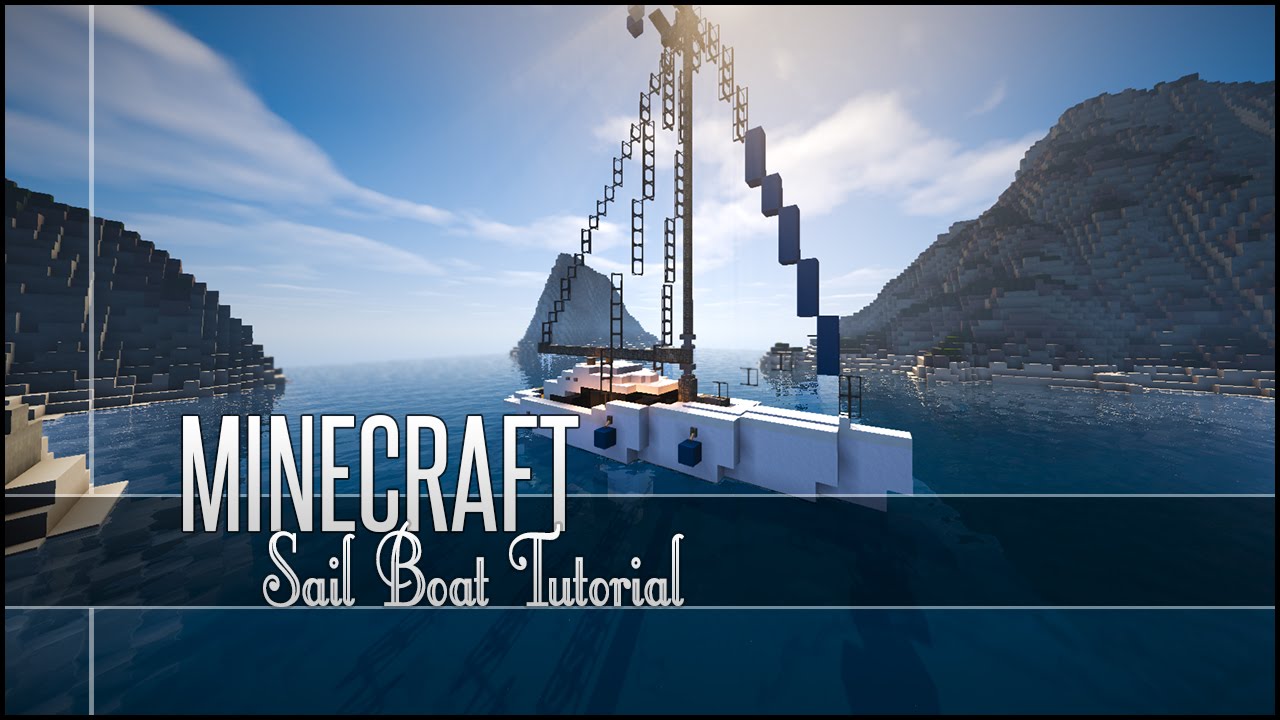 Minecraft Vehicle Tutorial - Amazing Sail Boat - YouTube