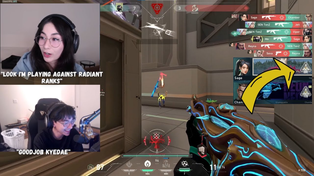 SEN TenZ and His Fiance Kyedae DUO QUEUE RADIANT Ranked.. - YouTube