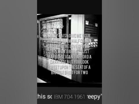DAISY BELL IBM 7094 1961 - YouTube