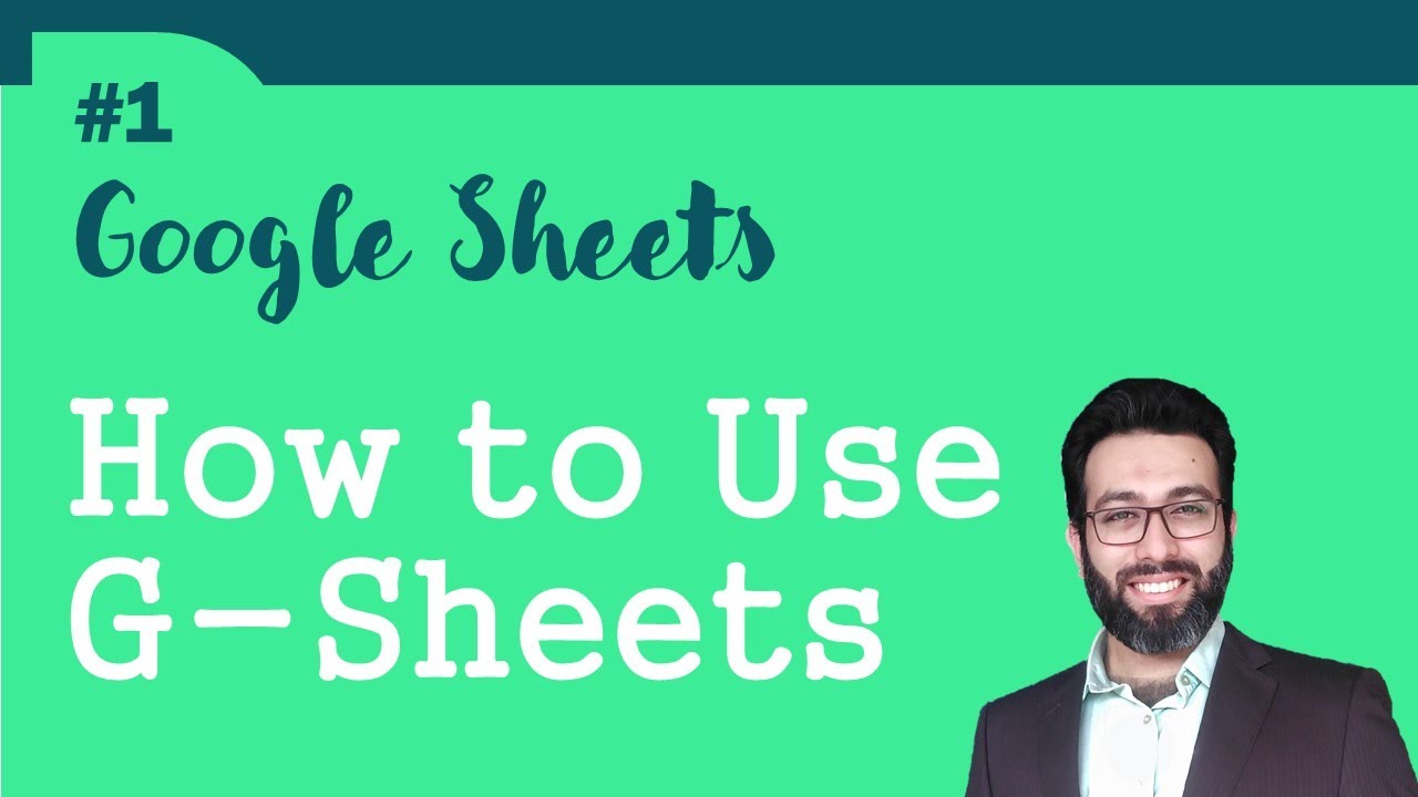 #1 - How to Use it - Google Sheets Tutorial for Beginners - YouTube