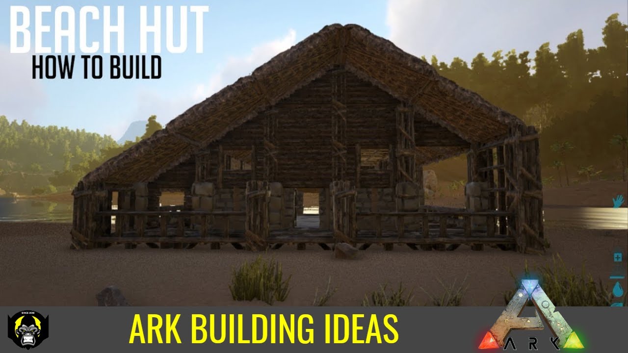 HOW TO BUILD A BEACH HUT (ISLAND) | ARK SURVIVAL - YouTube