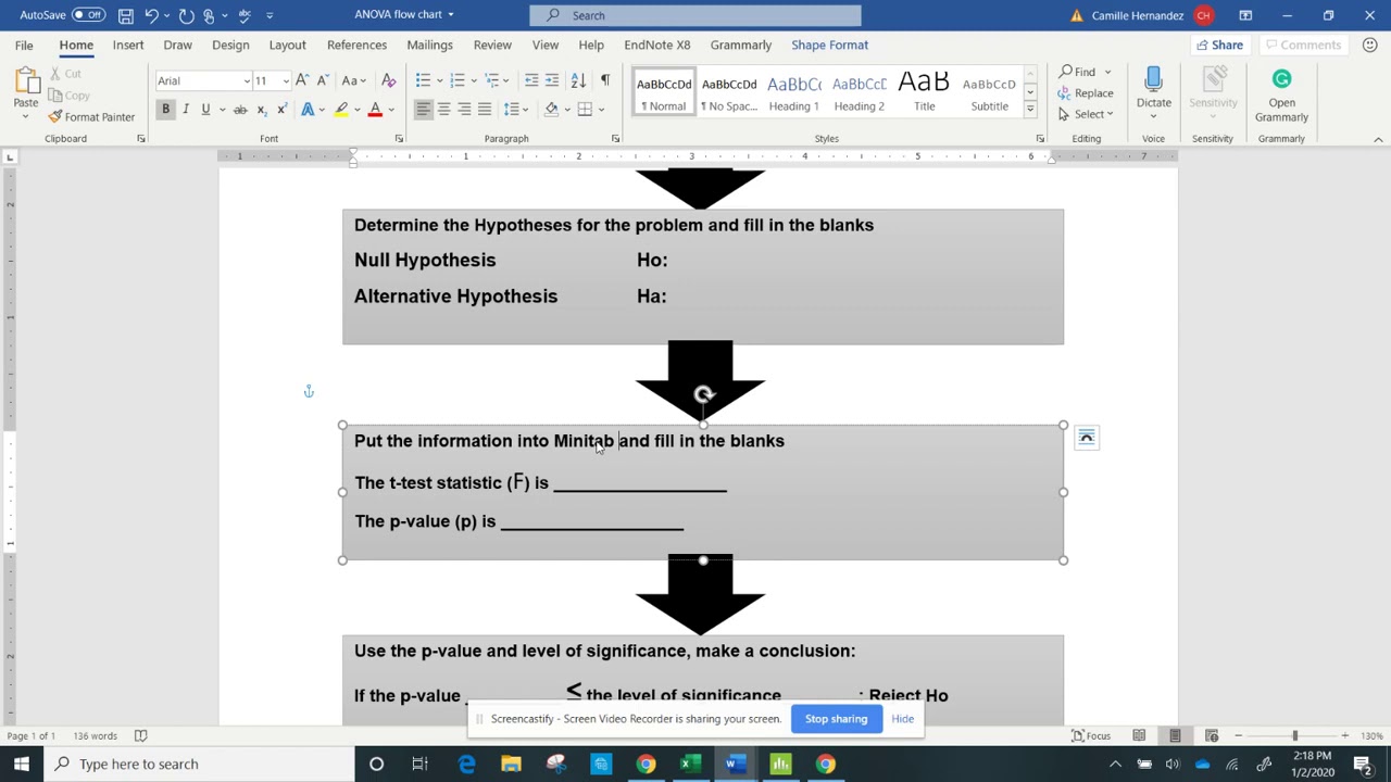 Flow Chart for One-Way ANOVA - YouTube
