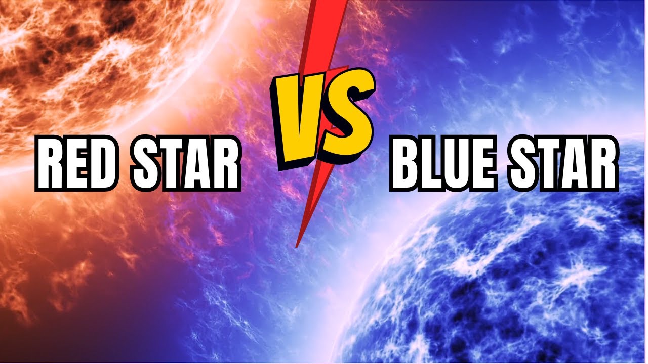Red And Blue Giant Stars In Space