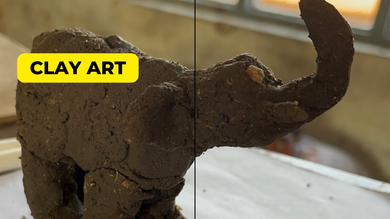 Clay Art #natural clay soil art#prepared by my students - YouTube