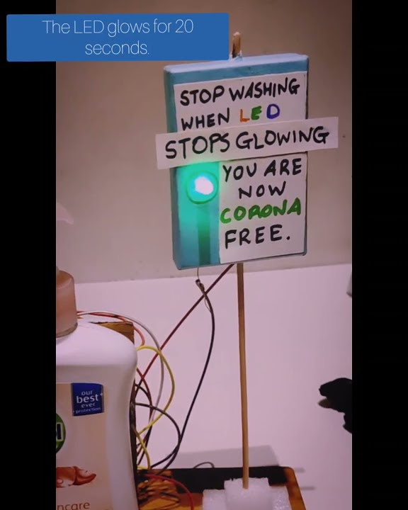 Touch-free soap dispenser with hand-wash timer.(Arduino Nano Project ...