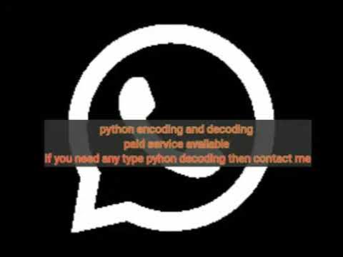 #python #marshal #zlib #base64 #Decode Full source code Decoded 🙂 - YouTube