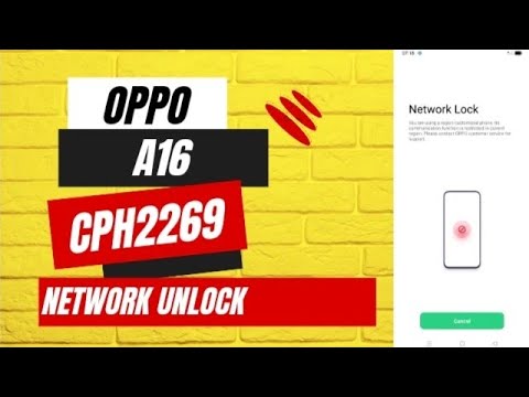 oppo A16 CPH 2269 SIM UNLOCK - YouTube