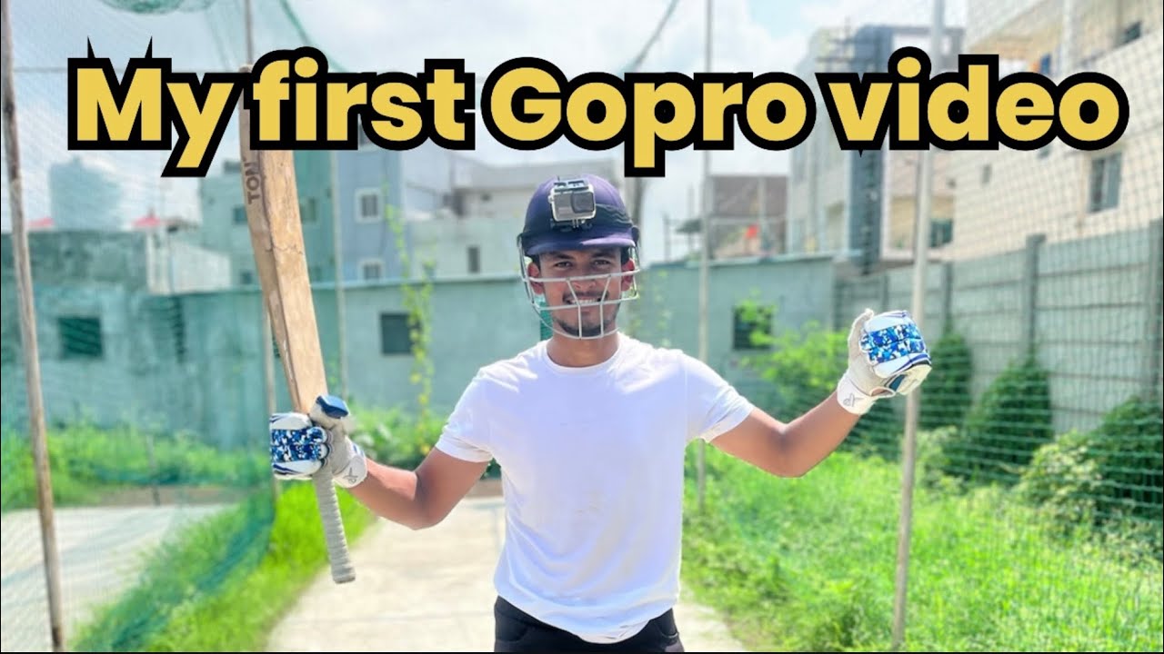 My First Gopro Vlog. | Lets Bat Together |. The Cricketer Guy. - YouTube
