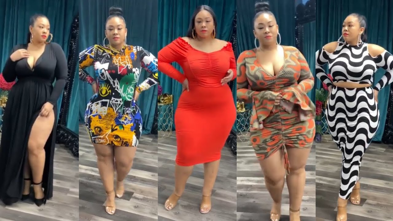 Plus size models lifestyle,curvy women dress,plus size haul - YouTube
