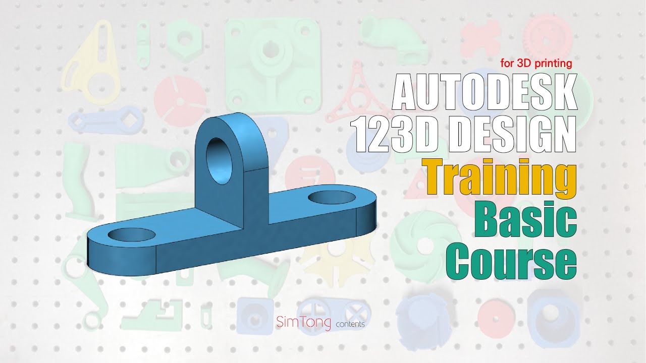 Autodesk 123D design training basic 06 - YouTube
