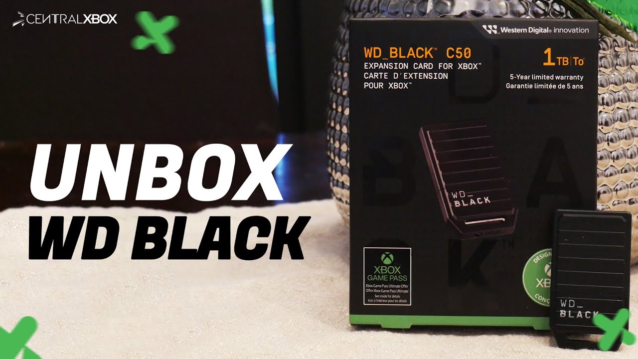 Unbox do novo Cartão de Expansão WD BLACK para Xbox Series X|S - YouTube