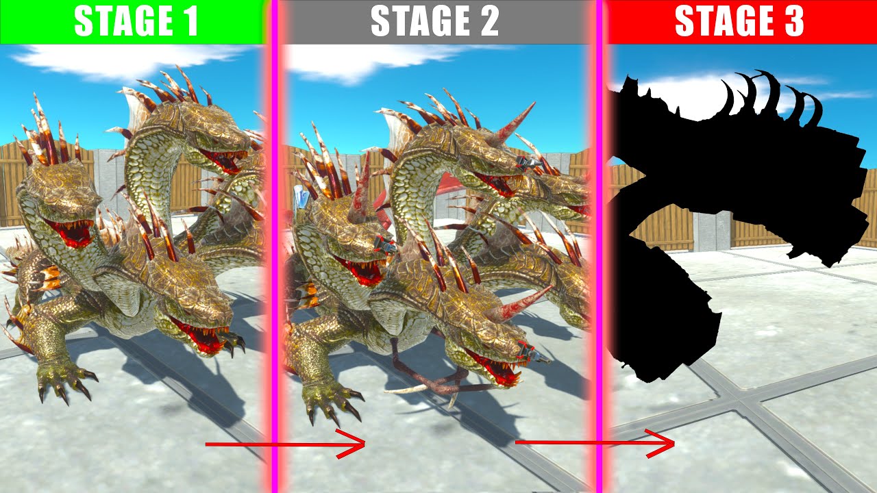 EVOLUTION OF HYDRA - Animal Revolt Battle Simulator ARBS - YouTube