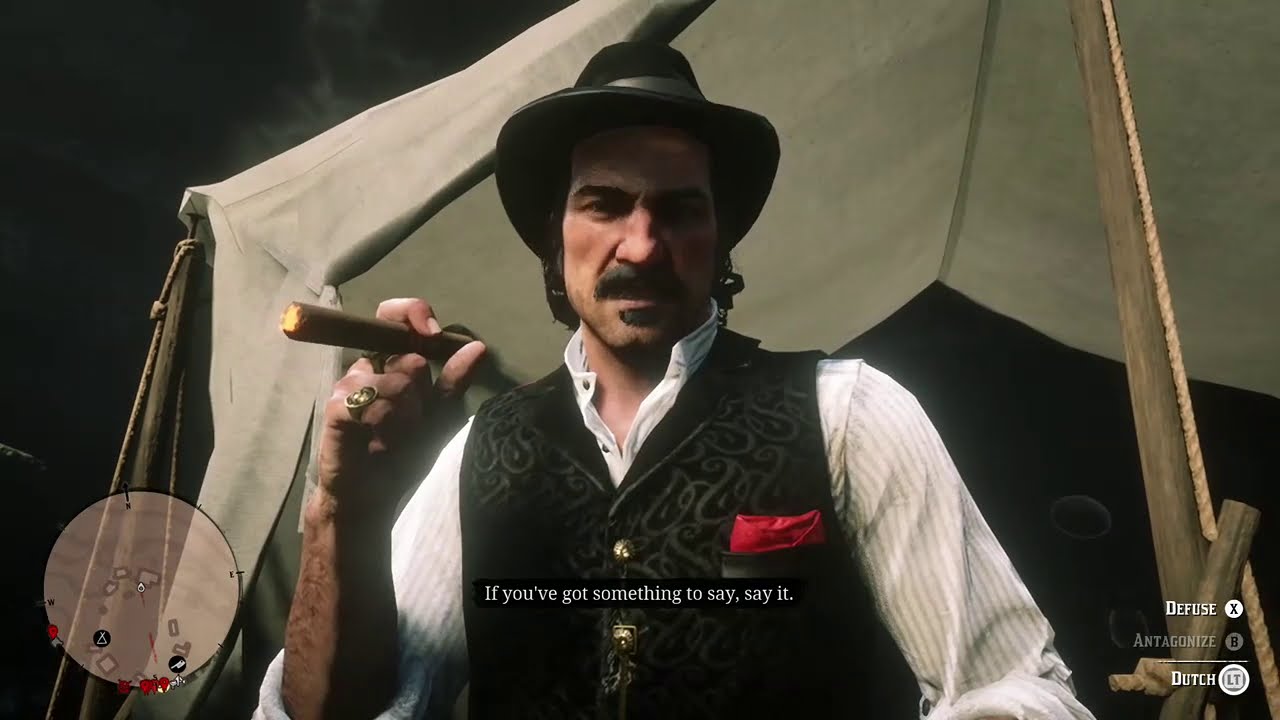 RDR2: Arthur steals two cigars from an angry Dutch and smokes them ...