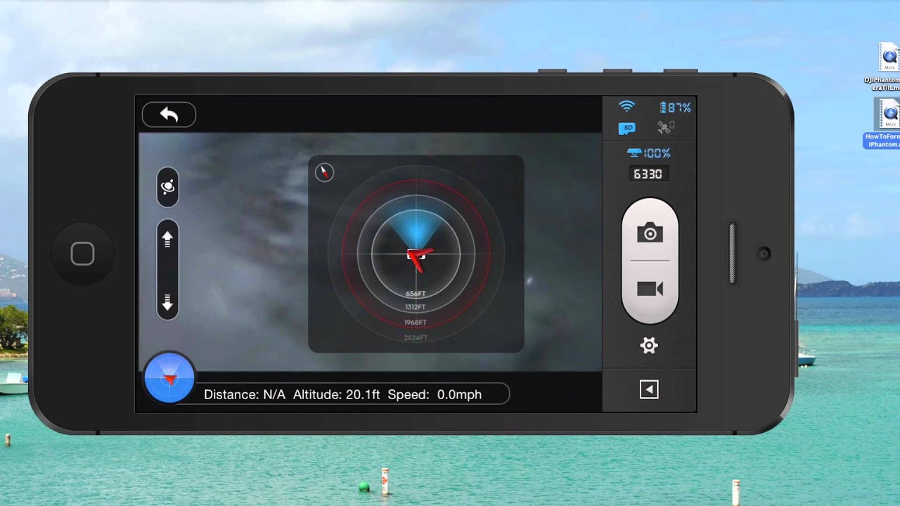 DJI Phantom 2 Vision Plus Radar Tutorial - YouTube
