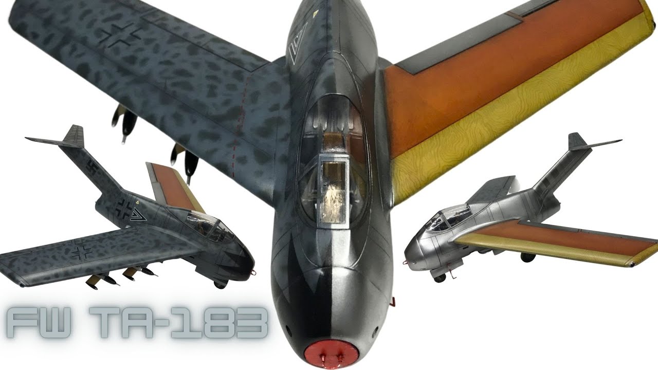 Focke wulf ta 183 - Academy 1/48 - aircraft model - scalemodel - - YouTube