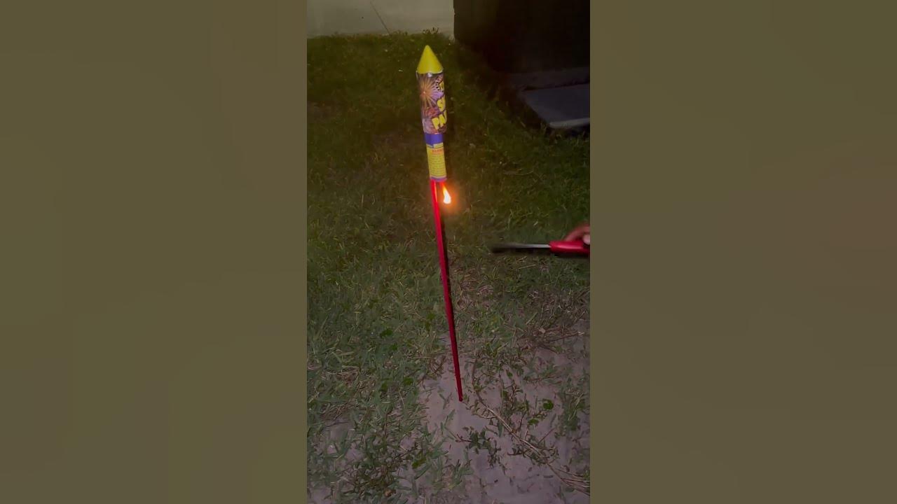 Firework Rocket Gone Wrong! - YouTube