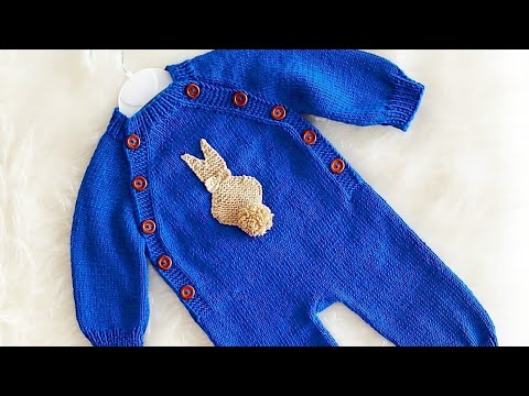 TAVŞANLI BEBEK TULUMU YAPILIŞI/TAVŞAN MOTİFLİ TULUM/BABY ROMPERS