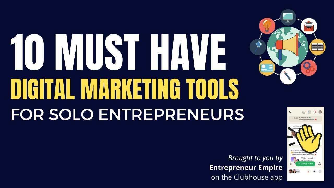 10 MUST HAVE Digital Marketing Tools for Solo Entrepreneurs - YouTube