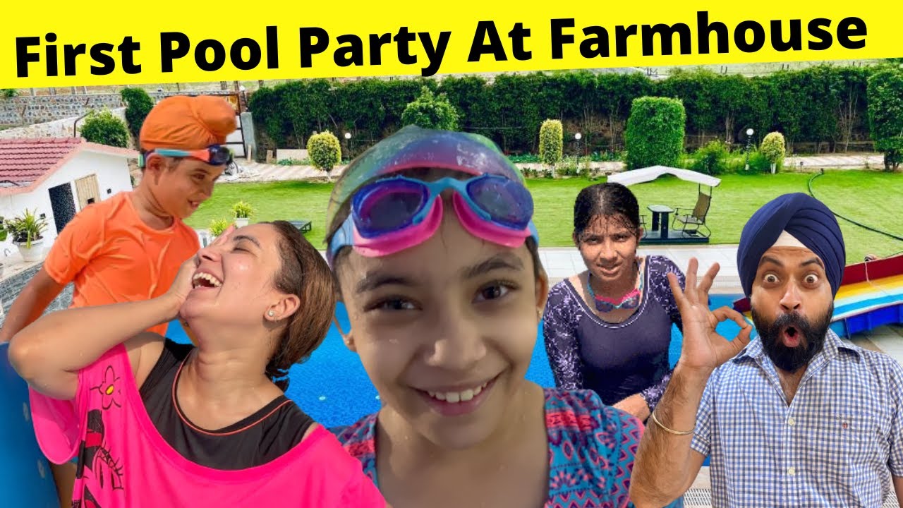 First Pool Party At Farmhouse | RS 1313 VLOGS | Ramneek Singh 1313 ...
